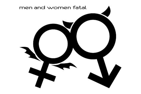 금성과 화성의 여성과 남성 상징 박쥐 날개와 뿔 흰색 배경에 고립되어 있습니다 흑백은 팜므 파탈과 남성의 상징을 합쳤습니다 고딕 양식으로 설정된 플랫 벡터 추상 개념 기호에