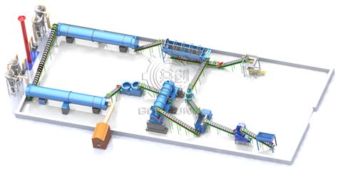 Organic Fertilizer Powder Production Line Process Flow Fertilizer