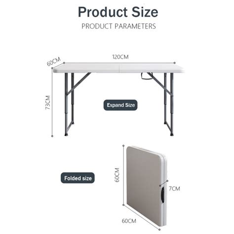 Heavy Duty Folding Folding Table 4 Ftfold In Half Table White Steel
