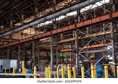 Automated Storage Retrieval System Distrbution Warehouse Stock Photo
