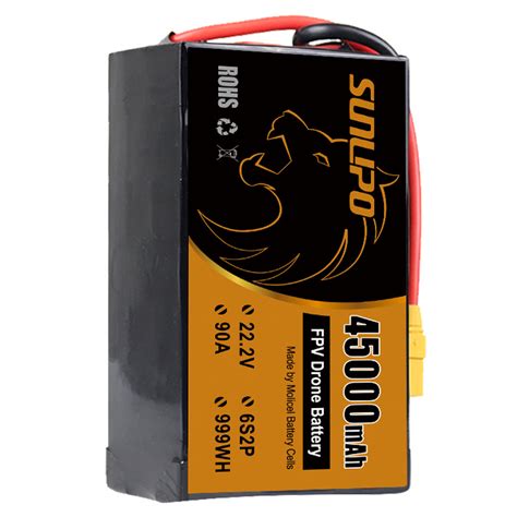 Solid State Drone Batteries 45000mah Drone Lipo Pack Rechargeable