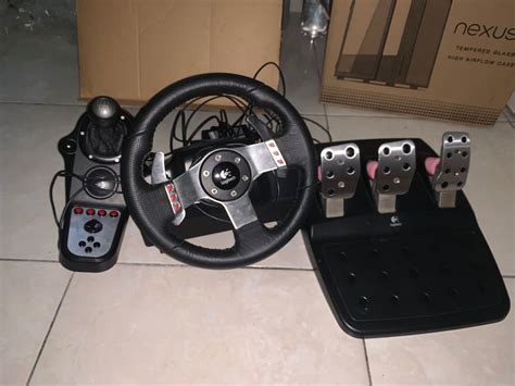 Logitech G27 Gaming Wheel Video Gaming Gaming Accessories Virtual Reality On Carousell