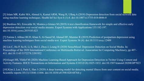 Social Media Sentiment Analysis Fro Depression Detection Using Machine Learning 1 Pptx