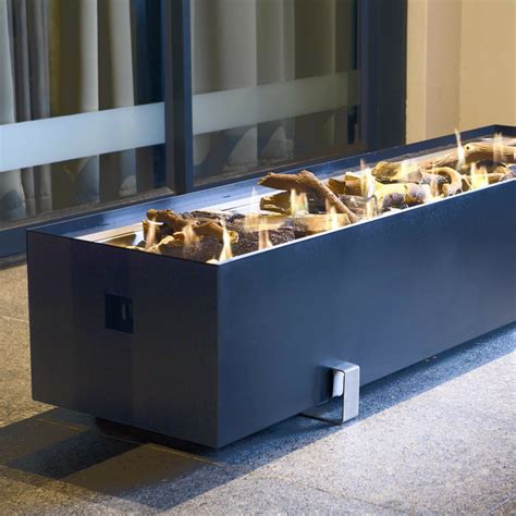 Signi Fires Rectangular Gas Fire Pit With Surround Fire Empire