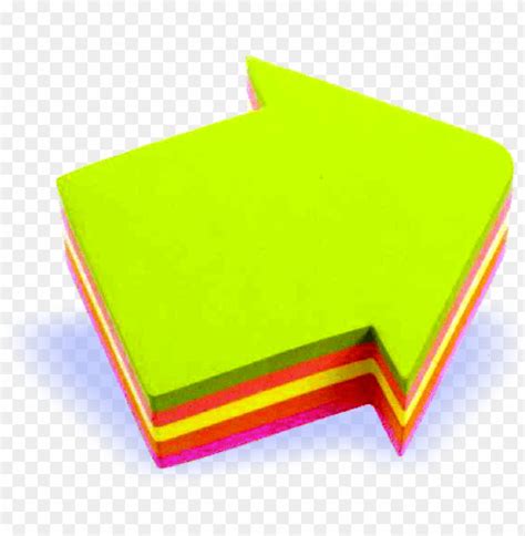 Sticky Note Arrow Cutout Png And Clipart Images Toppng
