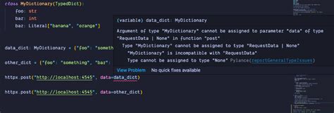 Typeddict Incompatible With `requestdata Dict` Type In X · Issue