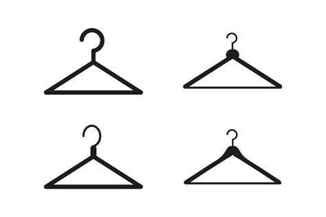 Icono de suspensión percha de ropa gancho icono símbolo forma vector