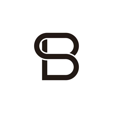 Letter Sb Loop Geometric Linked Logo Vector Vector Art At Vecteezy