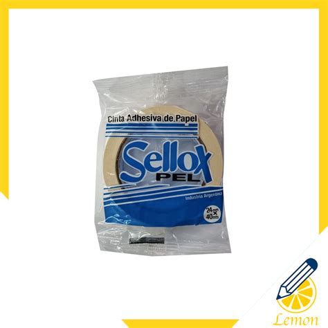 Cinta de papel Sellox 24 mm x 40 mts Librería Lemon