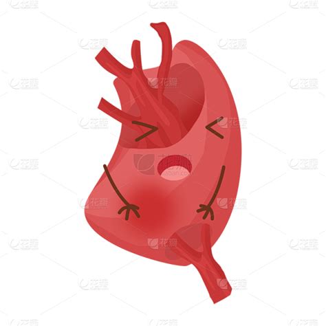 手绘 人体器官元素医疗贴纸5