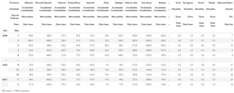Demografía empresarial de España datadragon ai