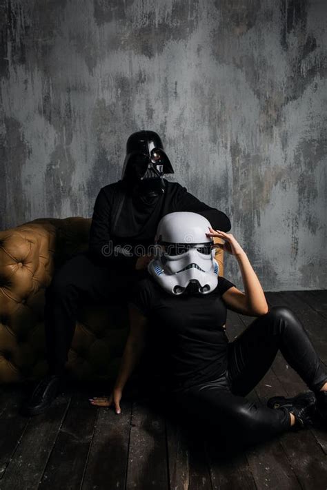Russia Nizhni Novgorod February 4 2019 Man In A Darth Vader