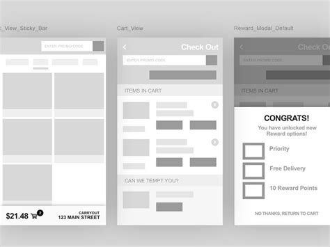 Checkout Wireframes Wireframe Flow Design Design