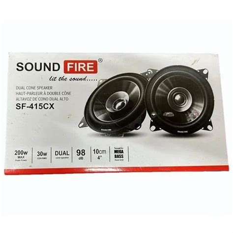 2 1 Sound Fire Sf 415cx Car Subwoofer Black 200 W At Best Price In