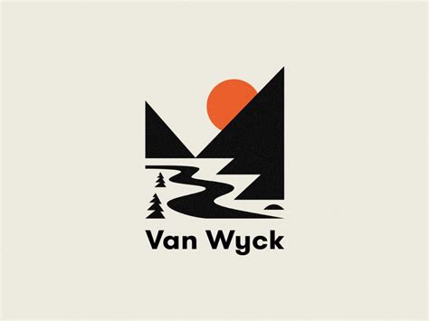 Van Wick Logo Design With Orange Sun