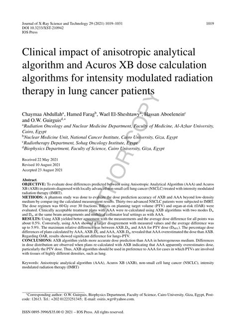 Pdf Comprehensive Commissioning And Quality Assurance For Imrt Delivery System Linear