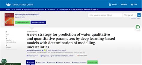 pdf a new strategy for prediction of water qualitative and