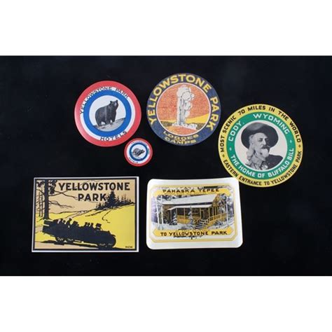 Rare Yellowstone National Park Travel Decals