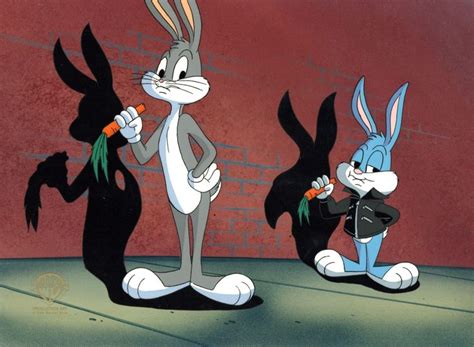 Tiny Toons Original Production Cel Bugs Bunny And Buster Bunny Bugs