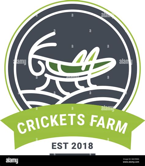 Vector Grasshopper Logo Brand Logo In The Shape Of A Grasshopper Stock