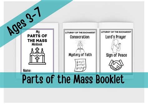 Parts Of The Catholic Mass Printable Book Parts Of The Catholic Mass
