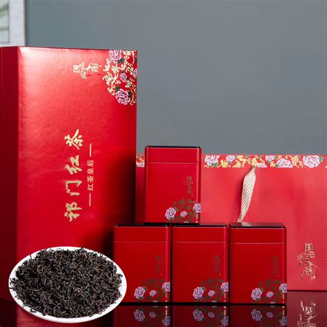 祁门红茶1580礼盒 祁门红茶至尊茶礼 祁门红茶小罐礼盒装 大山谷图库
