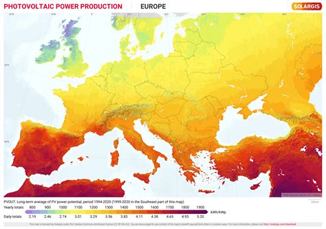 The Updated Map Of Solar Pv Potential Due To Solar Irradiation For