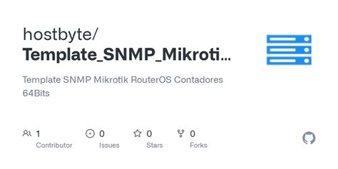 GitHub Hostbyte Template SNMP Mikrotik RouterOS Contadores 64Bits