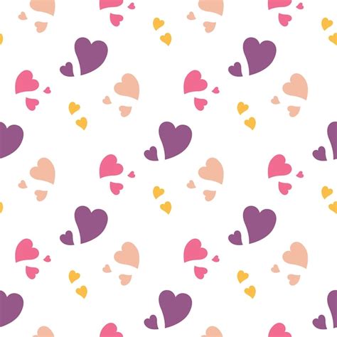 Premium Vector Romantic Seamless Pattern