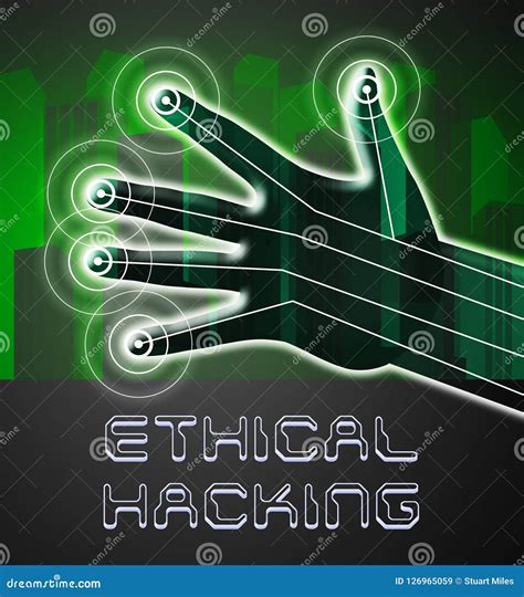 Ethical Hacking Data Breach Tracking 2d Illustration Stock Illustration