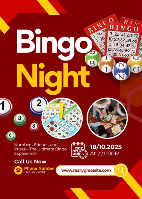 Page 2 Free Customizable Printable Bingo Flyer Templates Canva