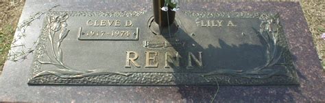Cleve Daniel Cliff” Renn 1917 1974 Find A Grave Memorial