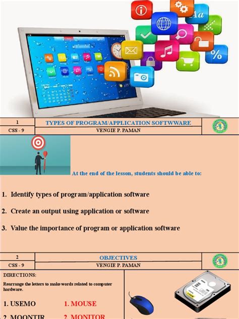 Software Lesson Pdf Operating System Software