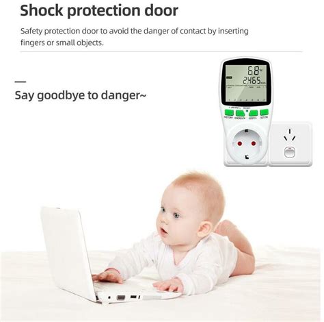 Ac 220v 조명 전력계 전력 Lcd 에너지 정밀 측정기 전력 모니터 Eu 플러그 소켓 전력 킬로와트 전력계 디지털 빌딩 자동화 시스템