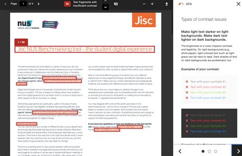 Update Text Color Contrast