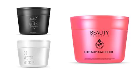 크림 연 고에 대 한 화장품 항아리 3d 벡터 이랑 0명에 대한 스톡 벡터 아트 및 기타 이미지 0명 건강관리와 의술 메이크업 화장품 Istock
