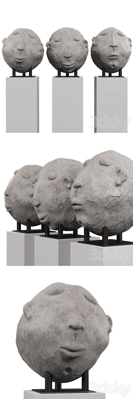 Sculpture Head Down3dmodels