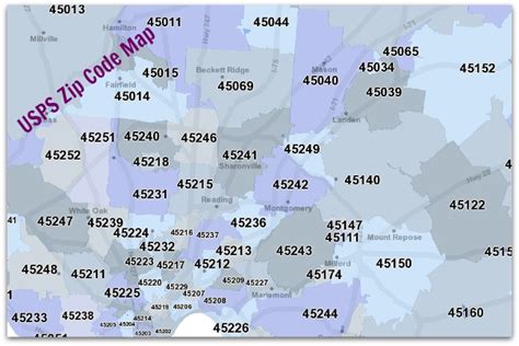 Cincinnati Zip Code Map Printable United States Map