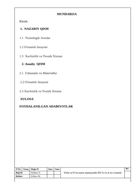 Gadoyev Asilbek0425 Pdf