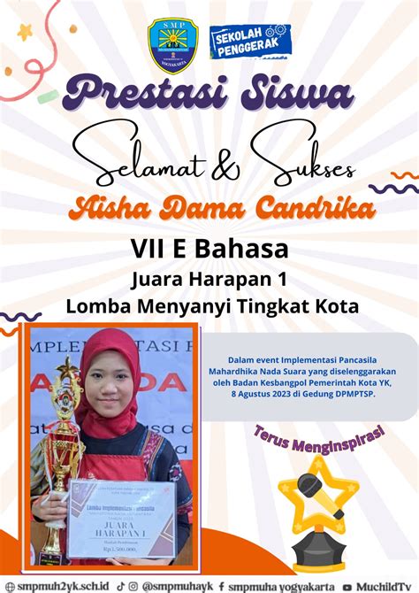 Aisha Dama Candrika Kelas Bahasa Juara Harapan 1 Lomba Menyanyi Tingkat