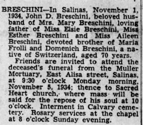 John D Breschini 1864 1934 Find A Grave Memorial