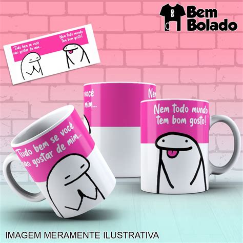 Caneca Flork Tudo bem se você não gosta de mim rosa Elo7