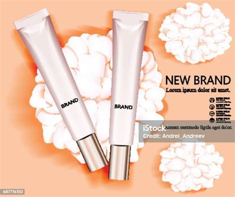 레이아웃 및 화장품 디자인입니다 꽃잎의 배경에 두 개의 빈 병 벡터 일러스트입니다 0명에 대한 스톡 벡터 아트 및 기타 이미지 0명 꽃잎 러시아 Istock