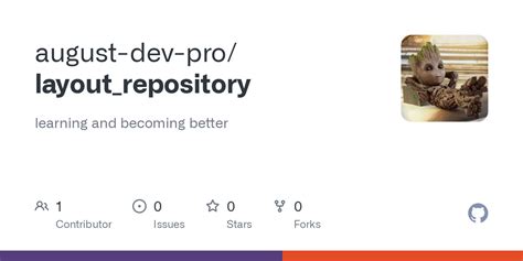 GitHub August Dev Pro Layout Repository Learning And Becoming Better
