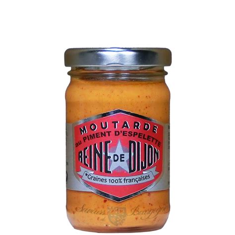 Moutarde Piment Despelette 100g Graine 100 Française Reine De Dijon