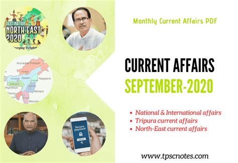 Monthly Current Affairs For Tpsc And Other Govt Exams