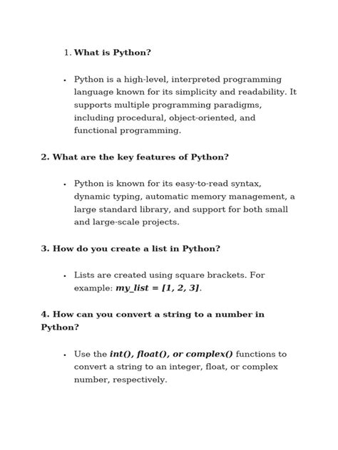 Python Interview Questions Pdf Anonymous Function Python