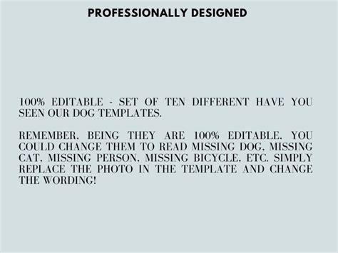Three Editable Flyers Missing Cat Sign Lost Pet Poster Ten Editable