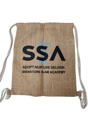 Printed Jute Back Pack At ₹ 40piece जूट बैकपैक In Kolkata Id