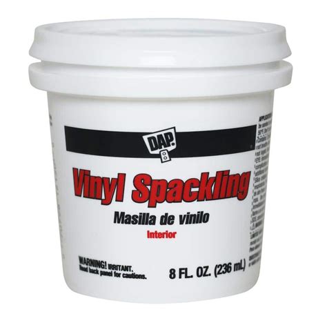 Dap Ready To Use 8 Oz White Vinyl Spackling 12 Pack 7079812130 The